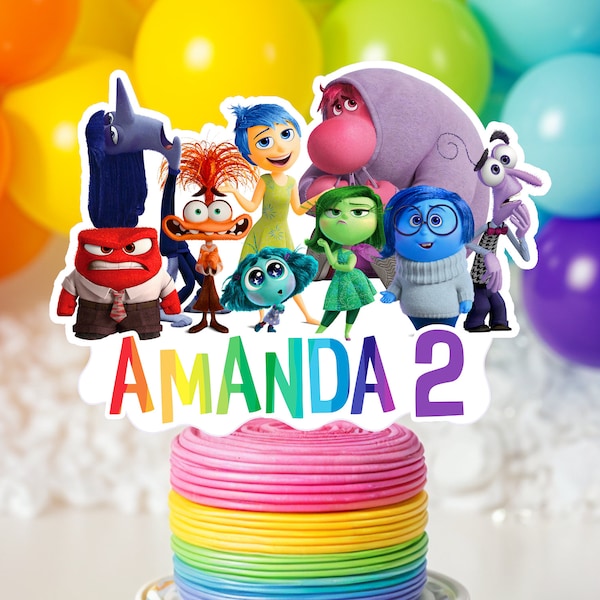 Printable Inside Out Cake Topper - Etsy