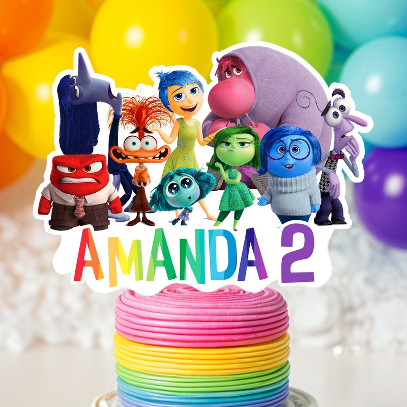 Inside Out 2 Cake Topper - Etsy