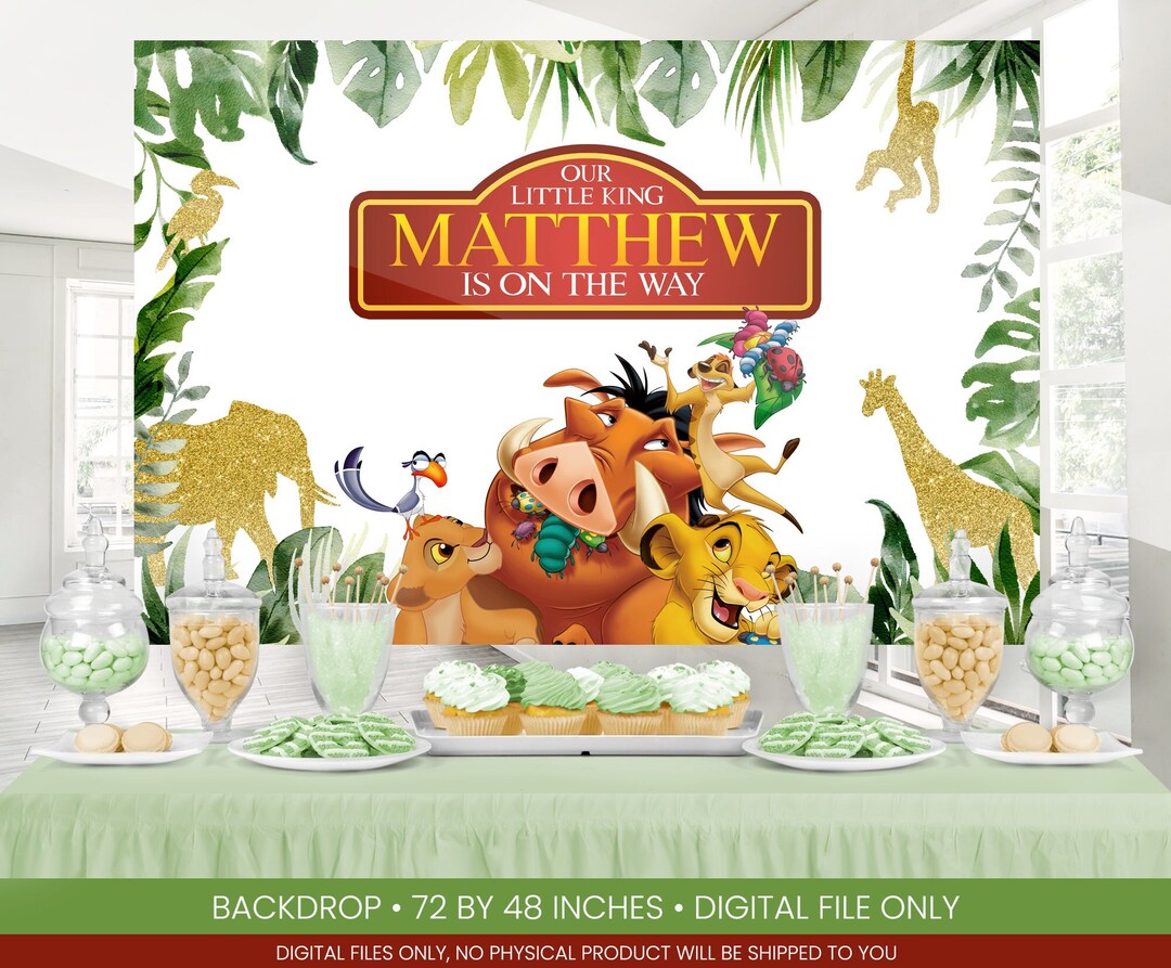 Lion King Backdrop Lion King Banner Lion King Printable - Etsy