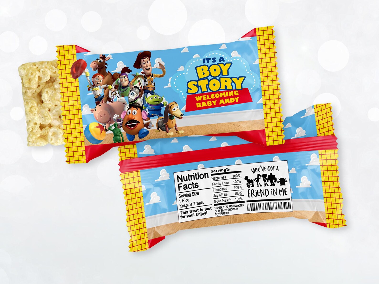 Its a Boy Story Party Favors, Toy Story Baby Shower Party Package, Toy ...