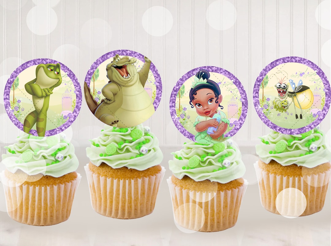 Baby Tiana Cupcake Topper, Princess Tiana Printable Cupcake Topper ...