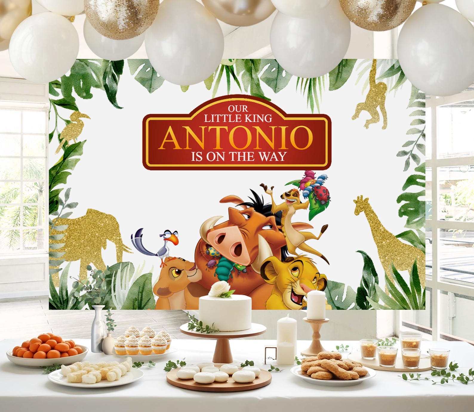 Lion King Backdrop, Lion King Banner, Lion King Printable Backdrop ...