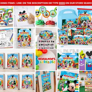 Mouse Clubhouse Food Tent Label, Mouse Clubhouse Food Label, Mouse ...