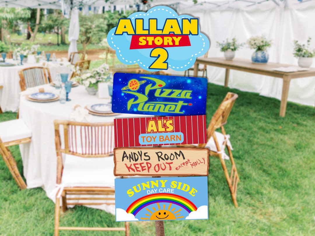 Toy Story Party Signages, Toy Story Party Sign, Toy Story Party Signage ...