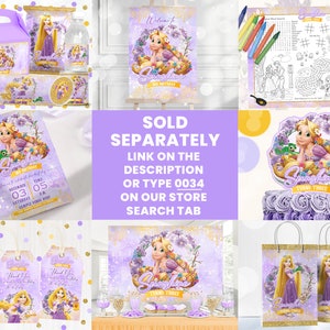 Tangled Rapunzel Party Signs, Tangled Rapunzel Posters, Tangled ...