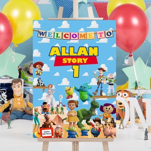 Toy Story Welcome Banner, Toy Story Welcome Board, Toy Story Printable ...