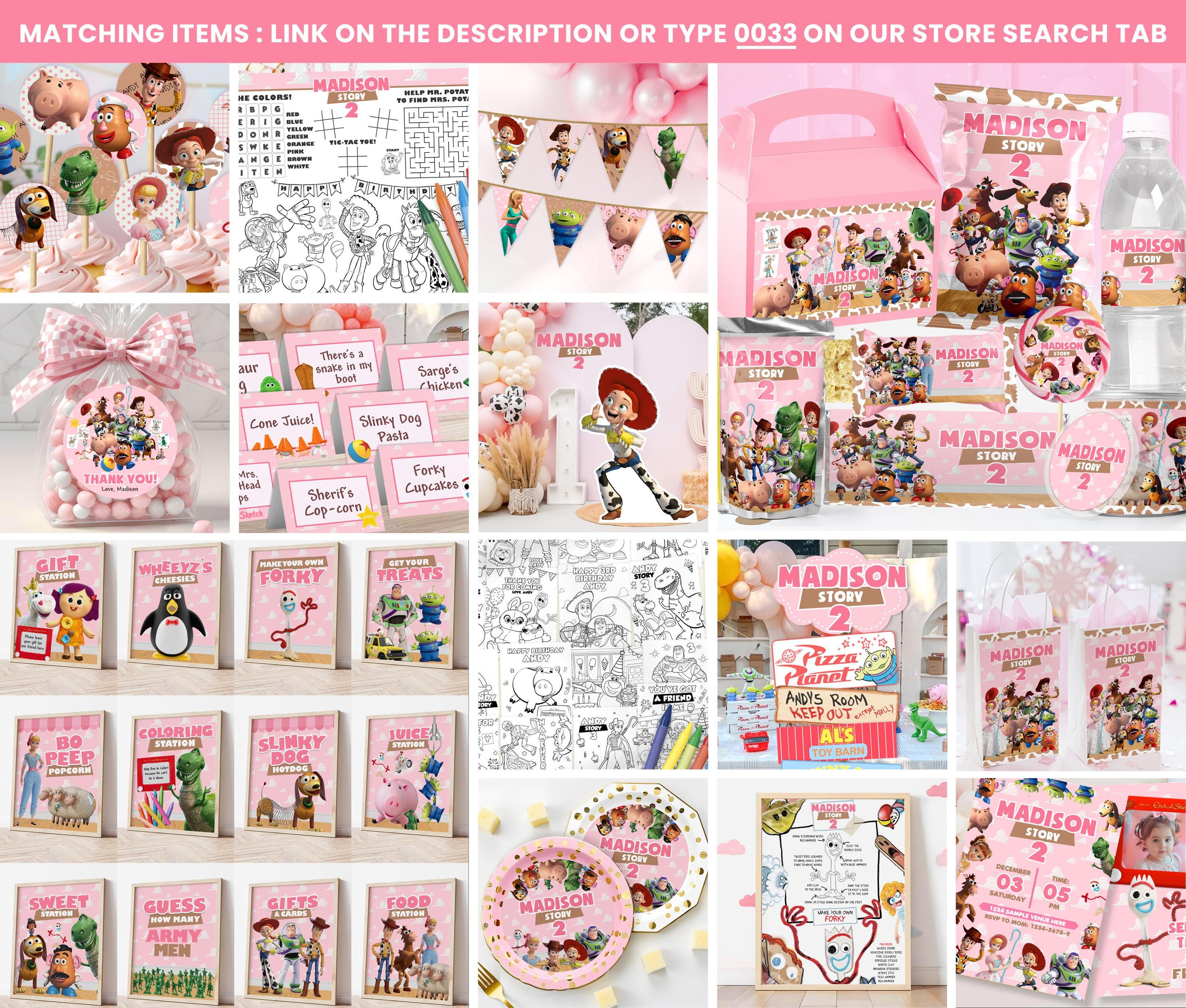 Toy Story Girl Gable Box Label, Toy Story Girl Treat Box Label, Toy ...