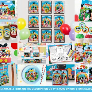 Mouse Clubhouse Party Package, Mouse Clubhouse Birthday Printables ...