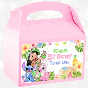 Lilo Stitch Gable Box Label, Lilo Stitch Treat Box Label, Lilo Stitch ...