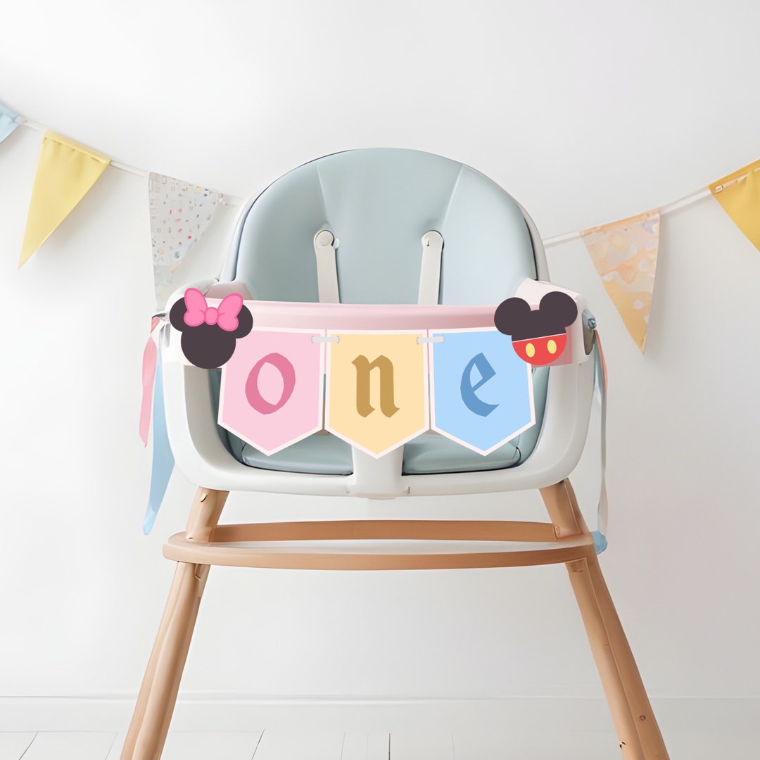 Happiest Birthday High Chair Banner, Magical Party High Chair Banner ...