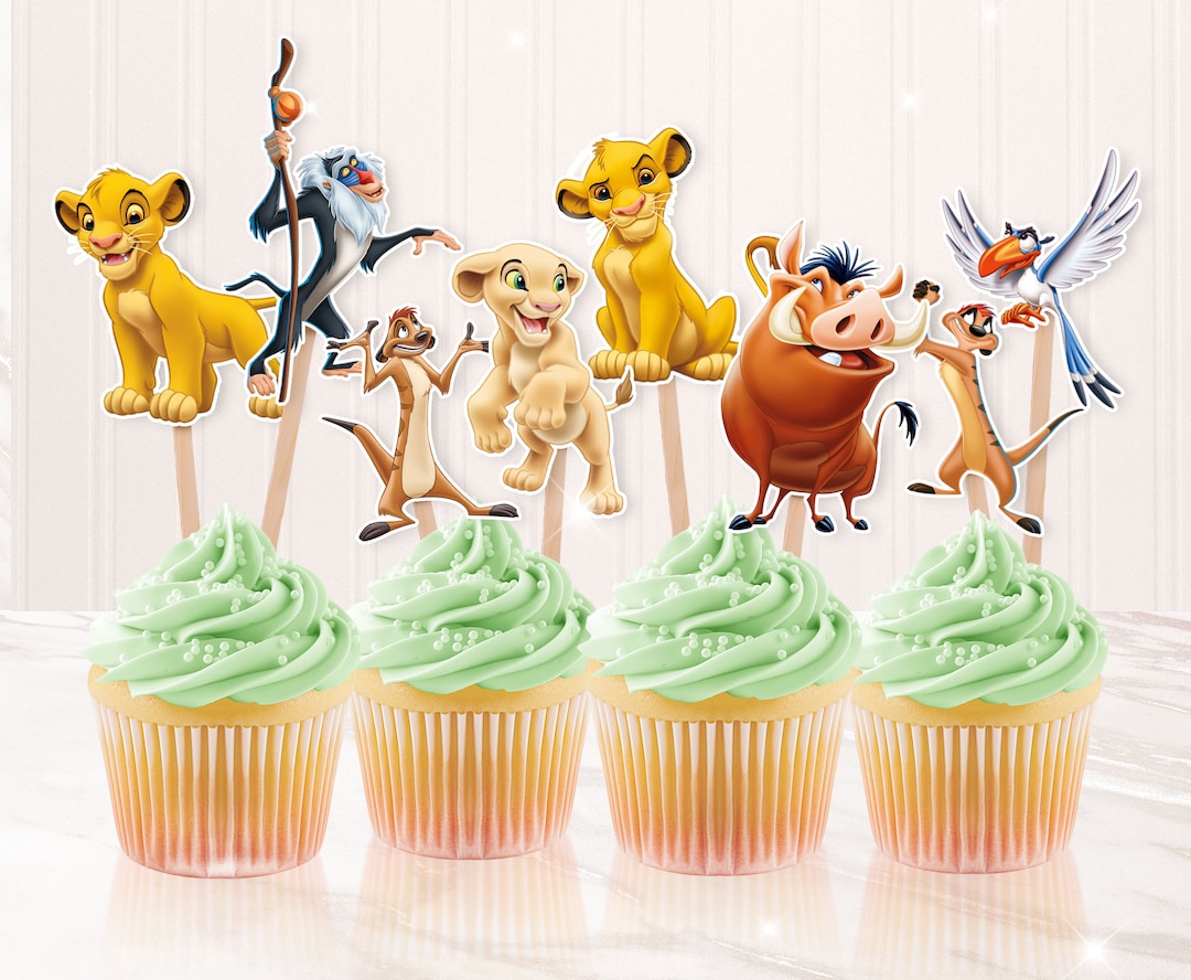 Lion King Cupcake Topper, Lion King Printable Cupcake Topper, Lion King ...
