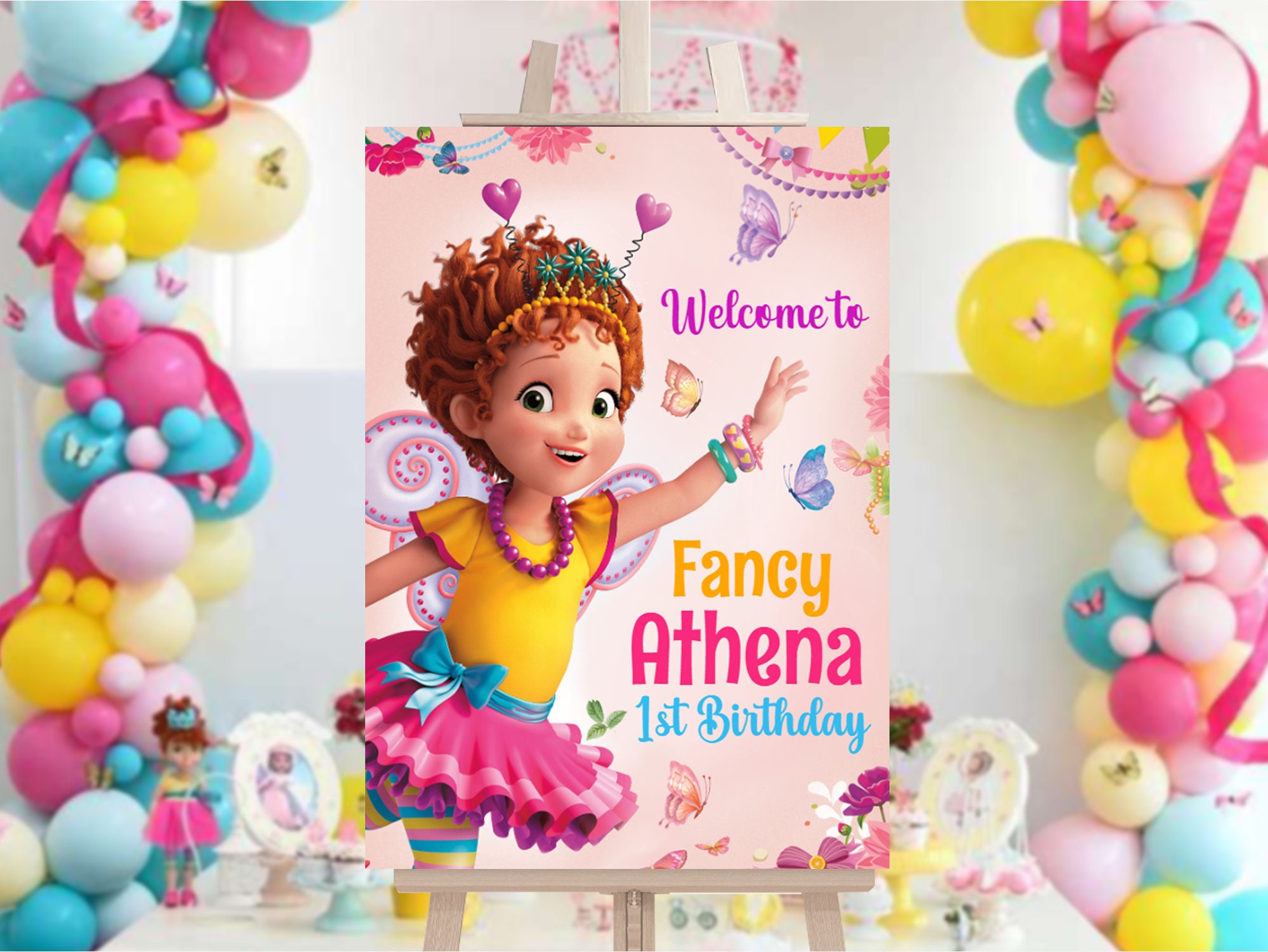 Fancy Nancy Welcome Sign, Fancy Nancy Welcome Board, Fancy Nancy ...
