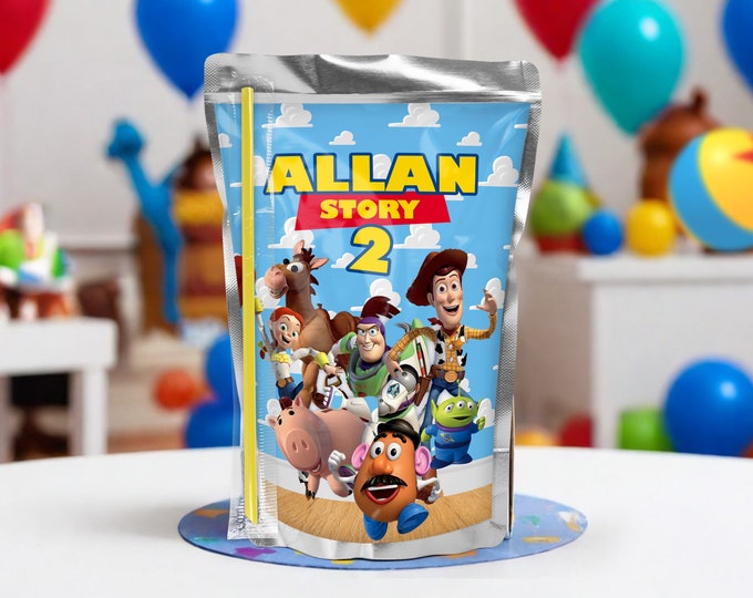 TOY STORY Capri Sun Juice Label, Custom Toy Story Juice Box Labels, Toy ...