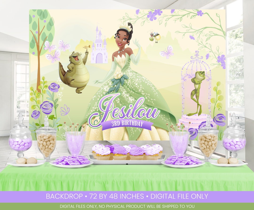 Princess Tiana Backdrop Princess Tiana Banner Princess Tiana - Etsy
