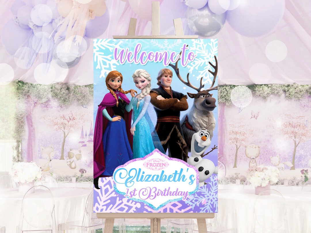 Frozen Welcome Sign, Frozen Welcome Board, Frozen Welcome Banner ...