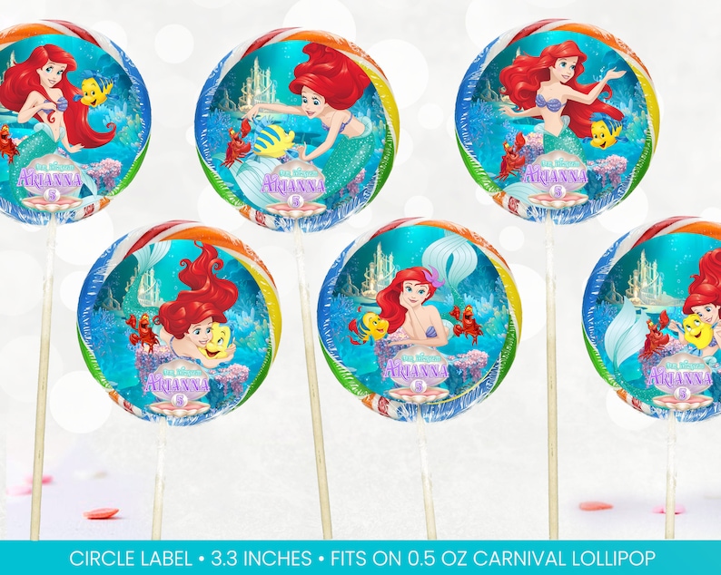 Little Mermaid Ariel Party Package Little Mermaid Ariel - Etsy