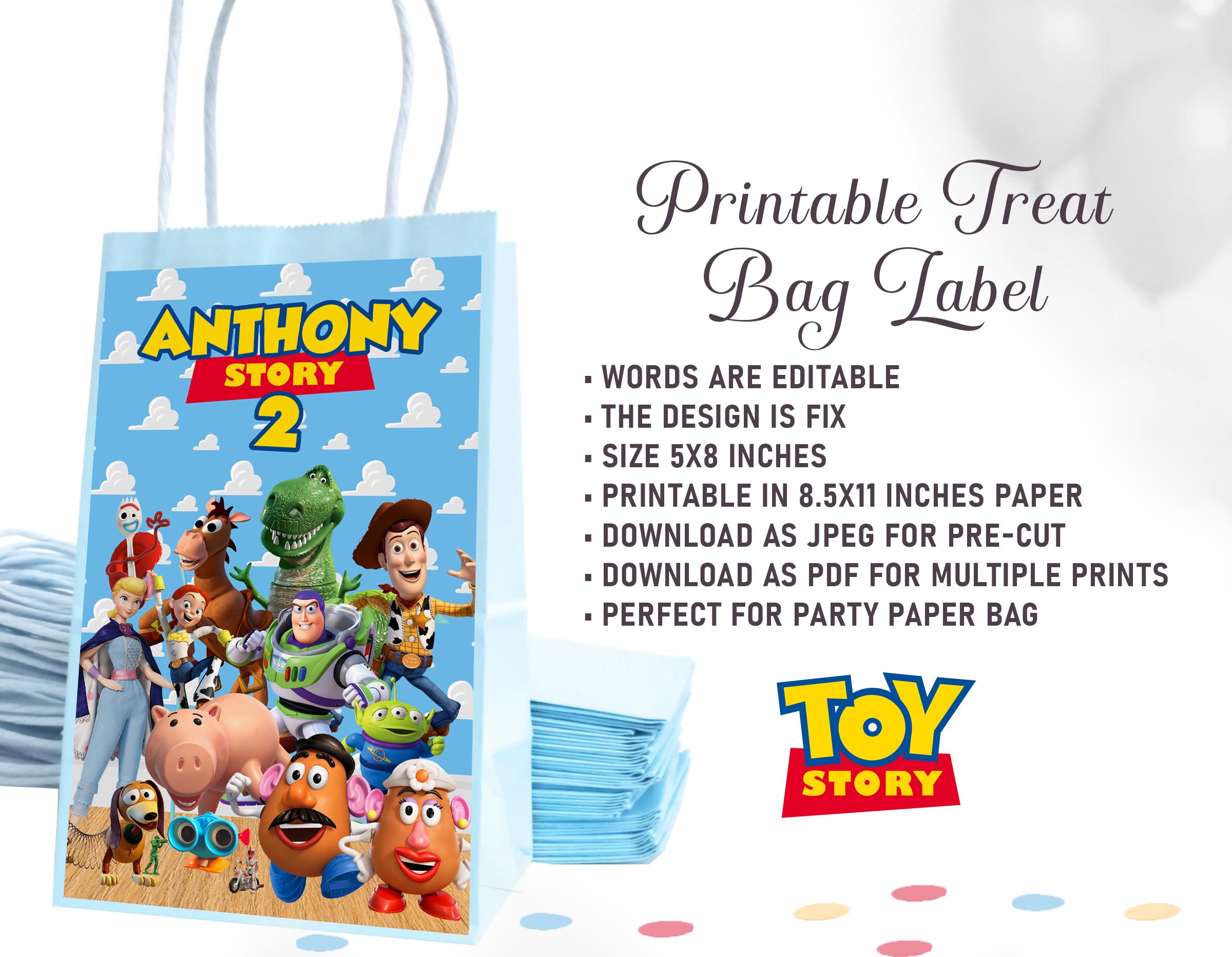 Toy Story Treat Bag Label, Toy Story Treat Bag Label, Toy Story Treat ...