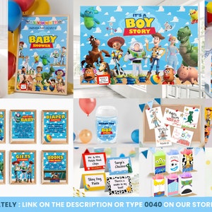 Its a Boy Story Party Favors, Toy Story Baby Shower Party Package, Toy ...