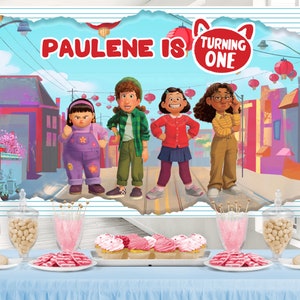 Turning Red Backdrop, Turning Red Banner, Turning Red Printable ...