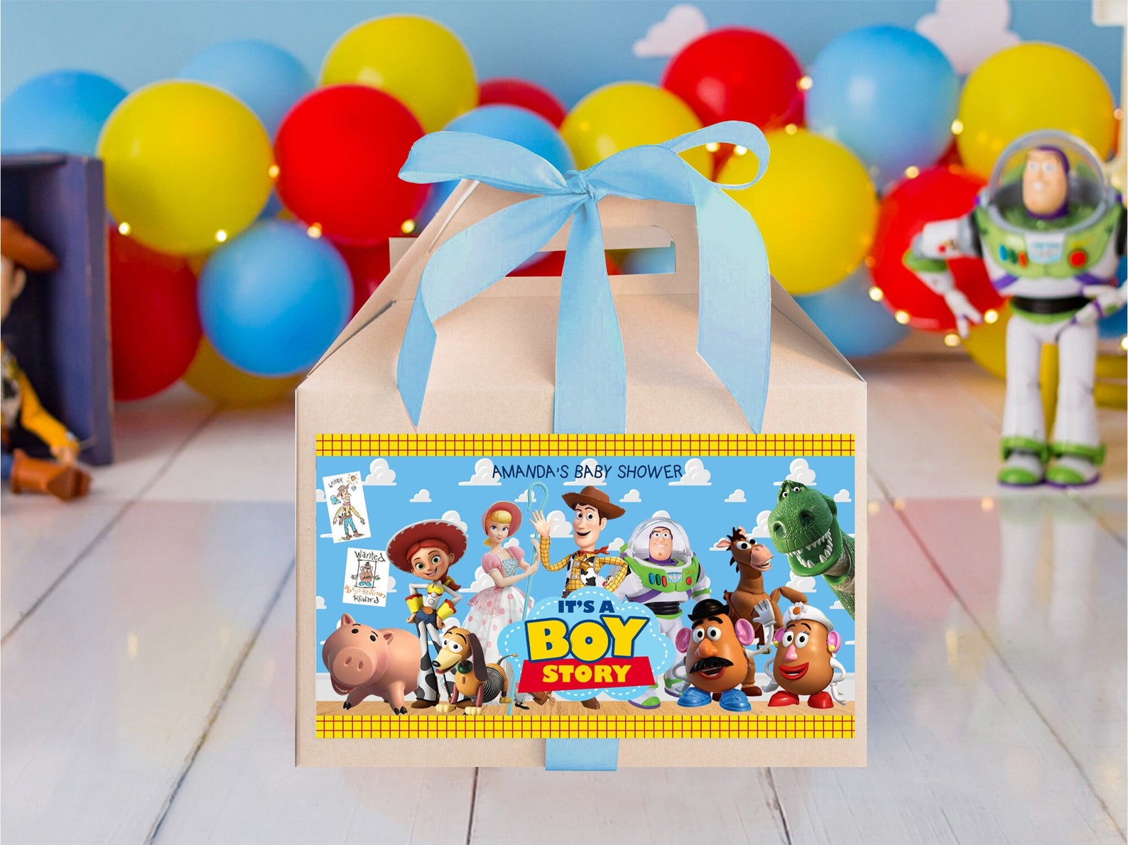 Its a Boy Story Gable Box, Toy Story Gable Box Label, Toy Story Treat ...