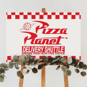Toy Story Sign, Pizza Planet Sign, Toy Story Party Signage Printable ...