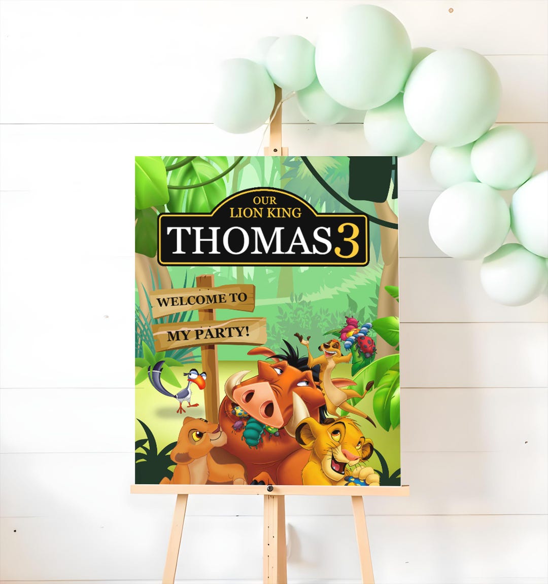 Lion King Welcome Banner, Lion King Welcome Board, Lion King Printable ...