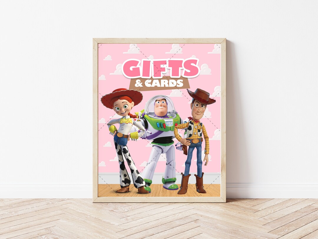 Toy Story Girl Party Sign Gifts and Cards, It's a Girl Story Party Sign ...