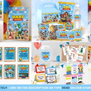 It's a Boy Story Party Sign, It's a Boy Story, Toy Story Party Sign ...