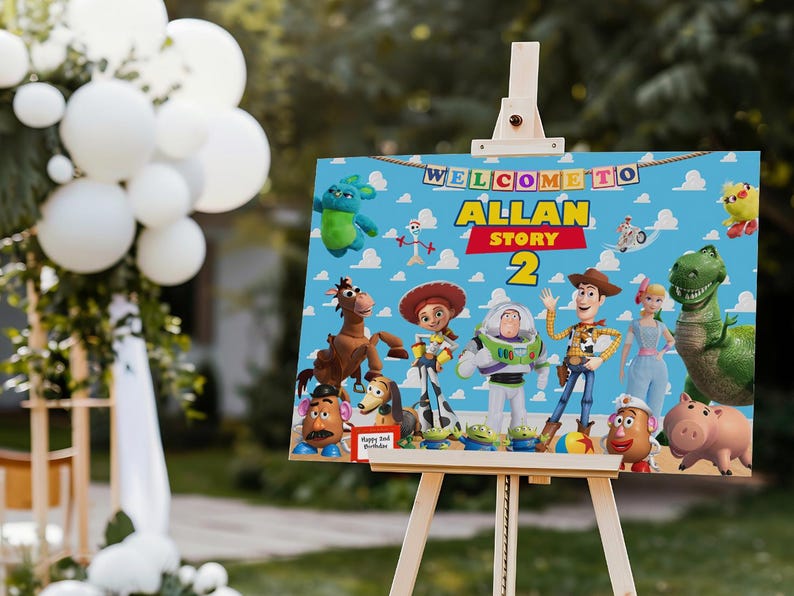 Toy Story Welcome Banner, Toy Story Welcome Board, Toy Story Printable ...
