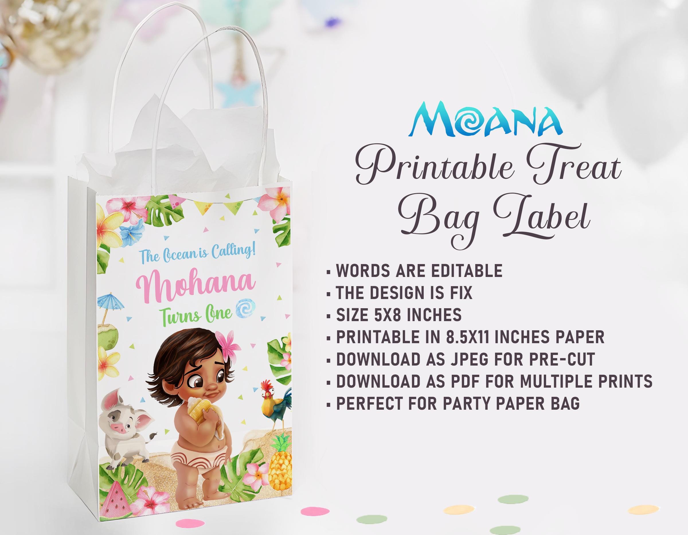 Kids Treat Bag Label, Kids Paper Bag Label, Kids Giveaway Label ...