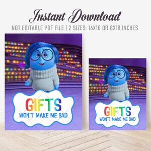 Inside Out Party Sign, Inside Out Party Signage, Inside Out Birthday ...