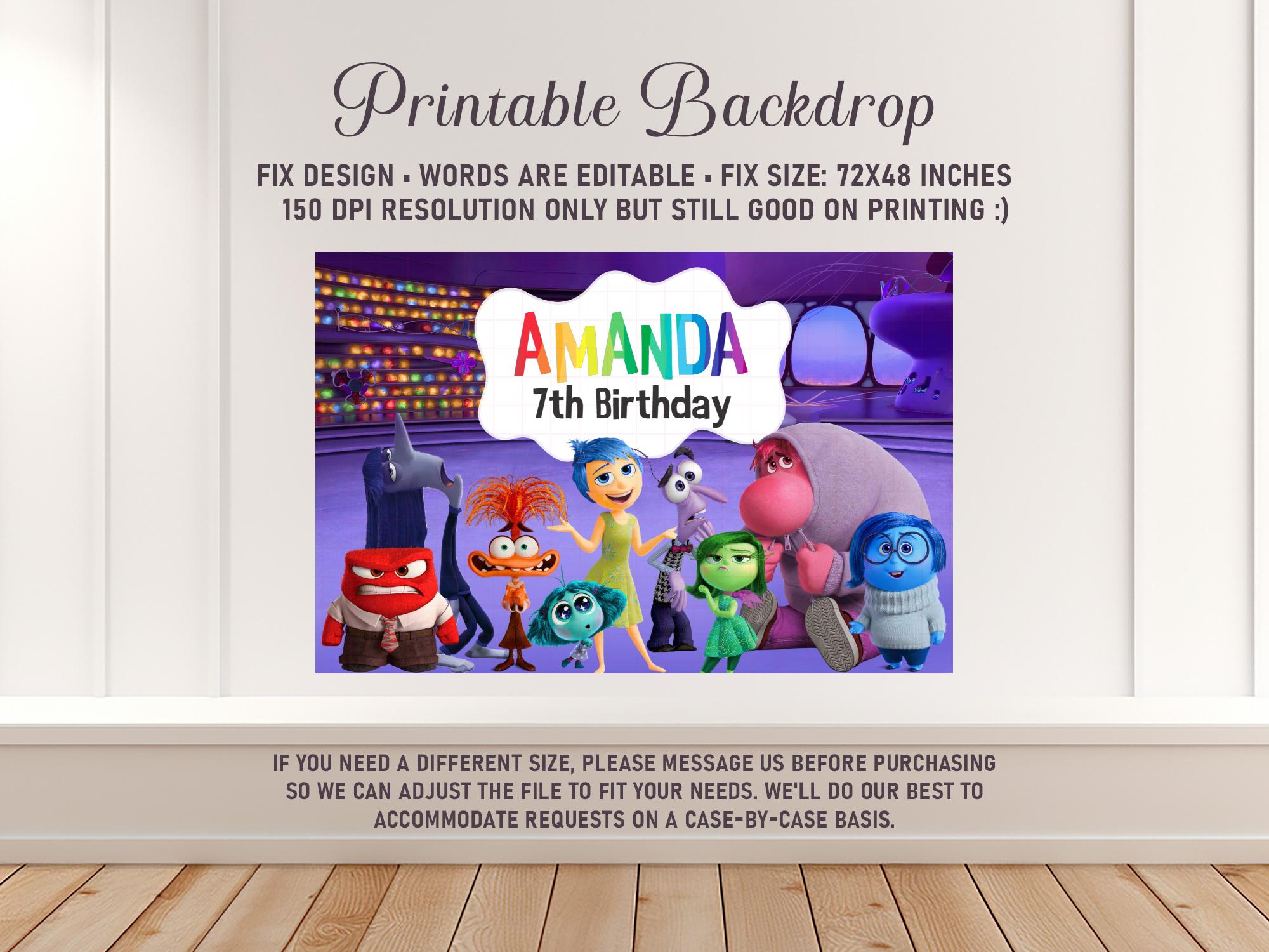 Inside Out Backdrop, Inside Out Editable Backdrop, Inside Out Banner ...