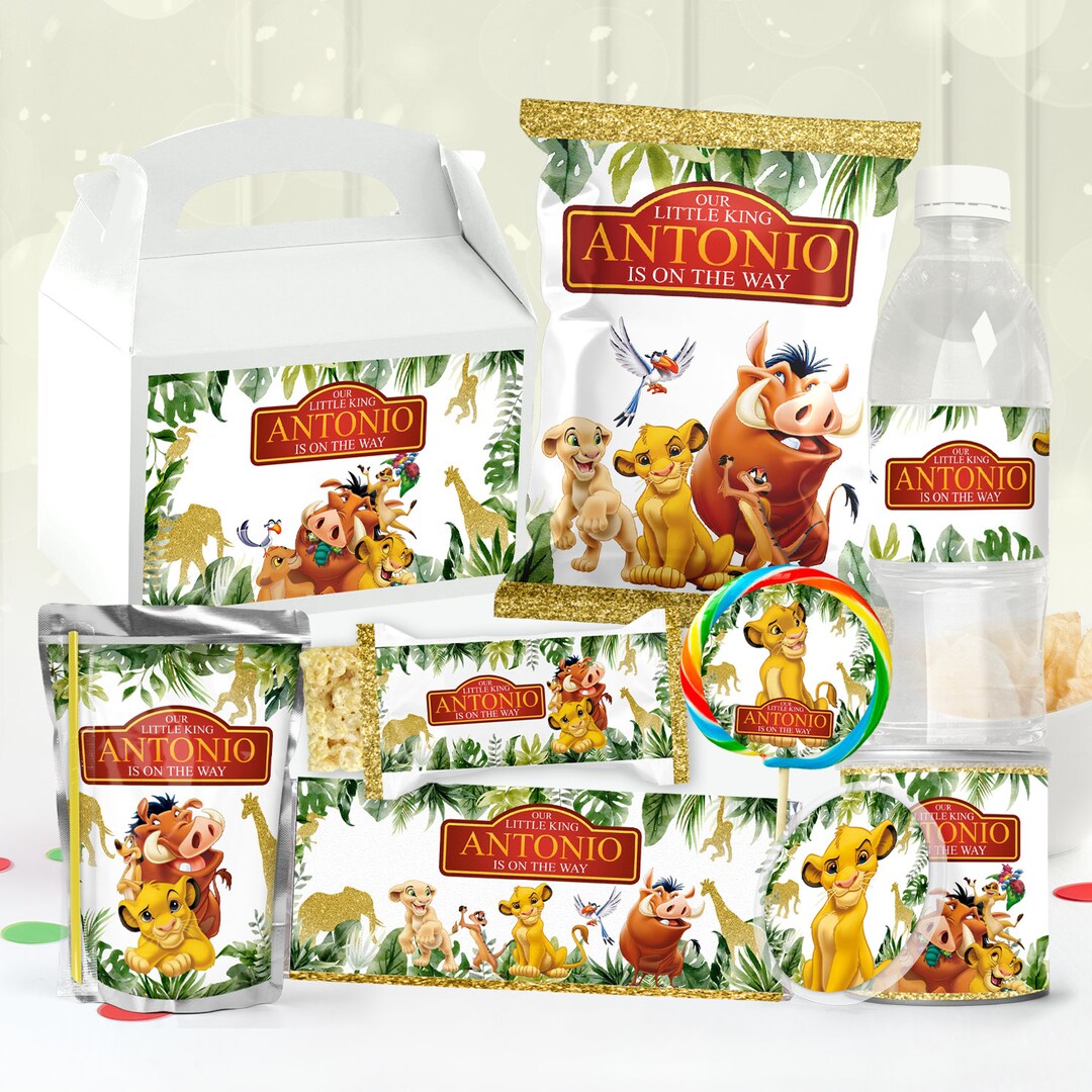 Lion King Birthday Party Package, Lion King Birthday Printables, Lion ...