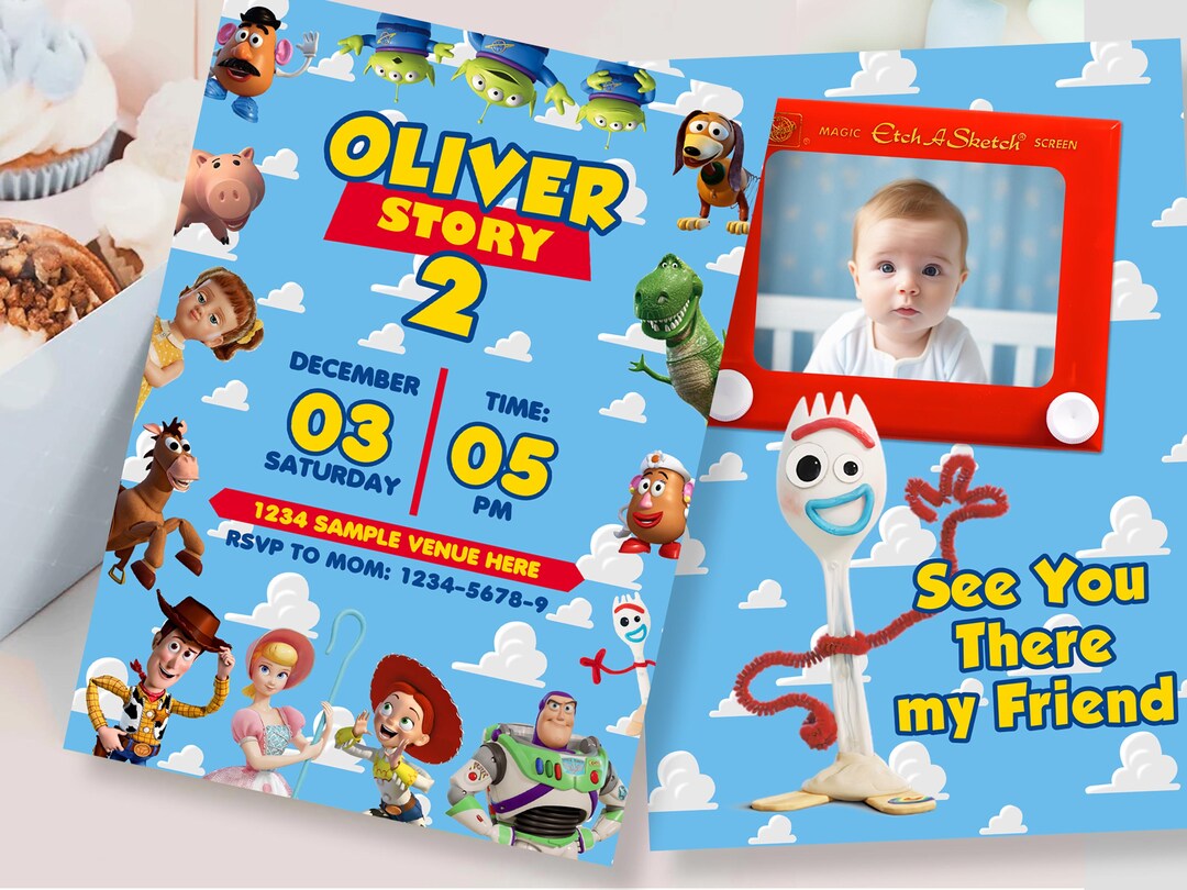 Toy Story Invitation, Toy Story Digital Invitation, Toy Story Printable ...