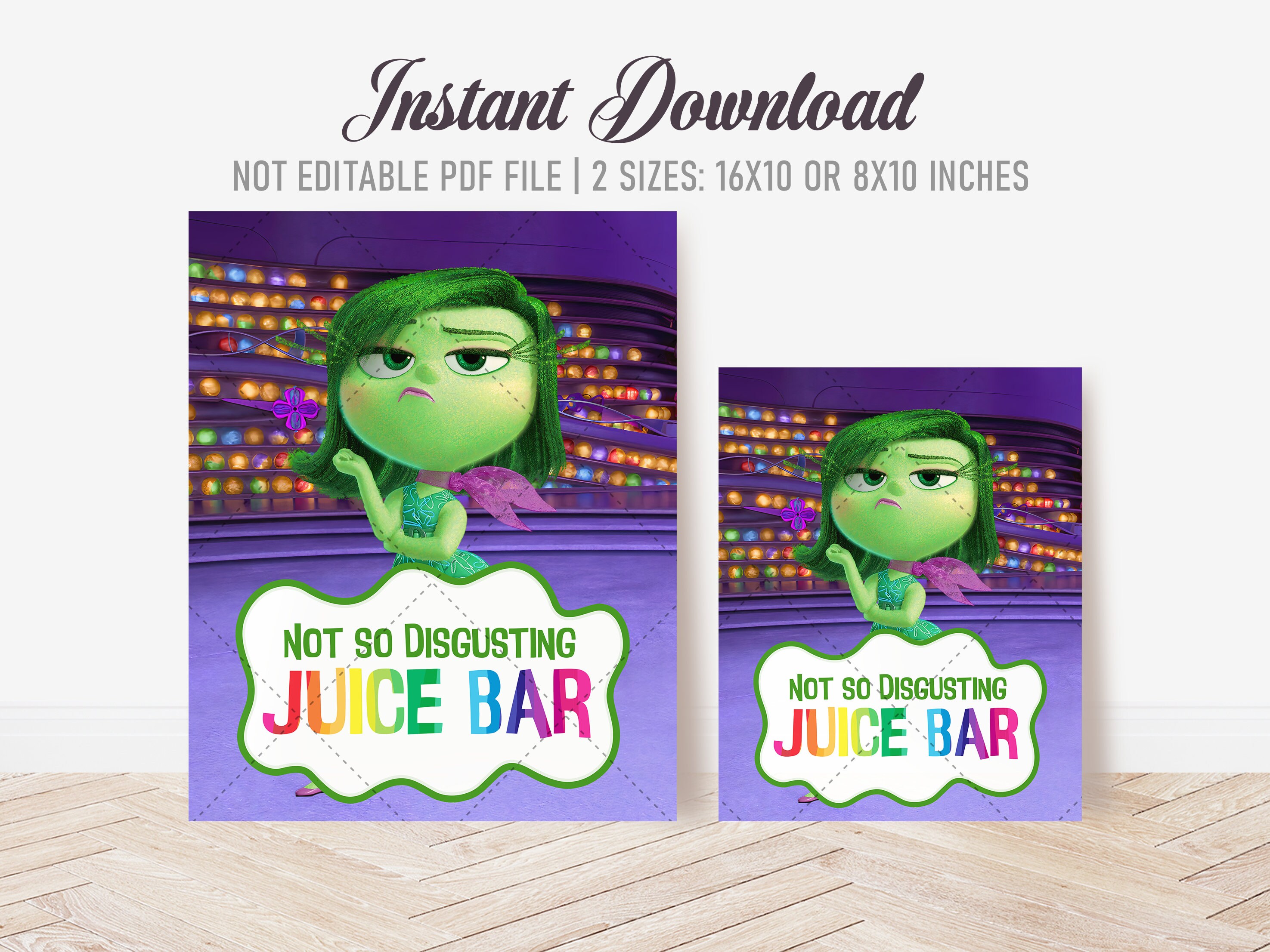 Inside Out Party Sign, Inside Out Party Signage, Inside Out Birthday ...