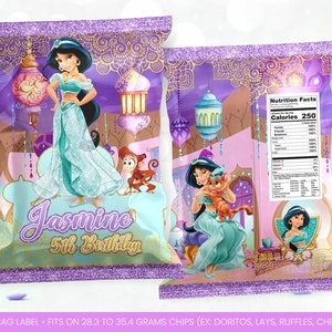 Princess Jasmine Party Package Princess Jasmine Birthday - Etsy