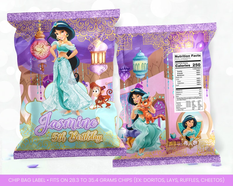 Princess Jasmine Party Package Princess Jasmine Birthday - Etsy