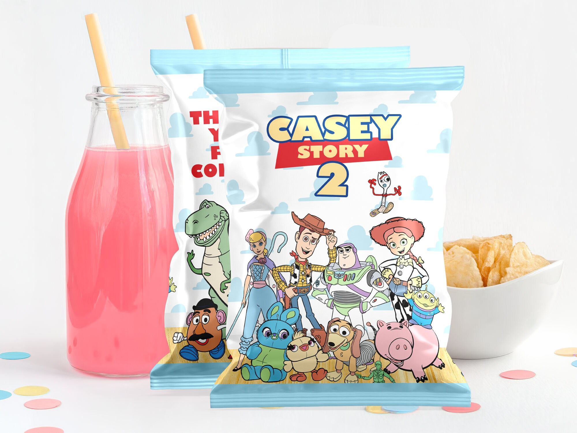 Toy Story Chip Bag, Toy Story Chip Bag Label, Toy Story Chip, DIGITAL ...