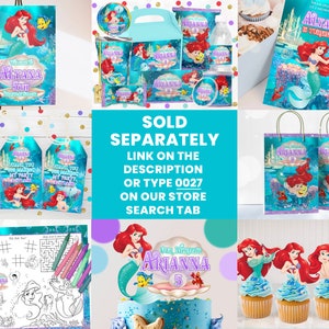 Little Mermaid Ariel Backdrop Little Mermaid Ariel Banner - Etsy