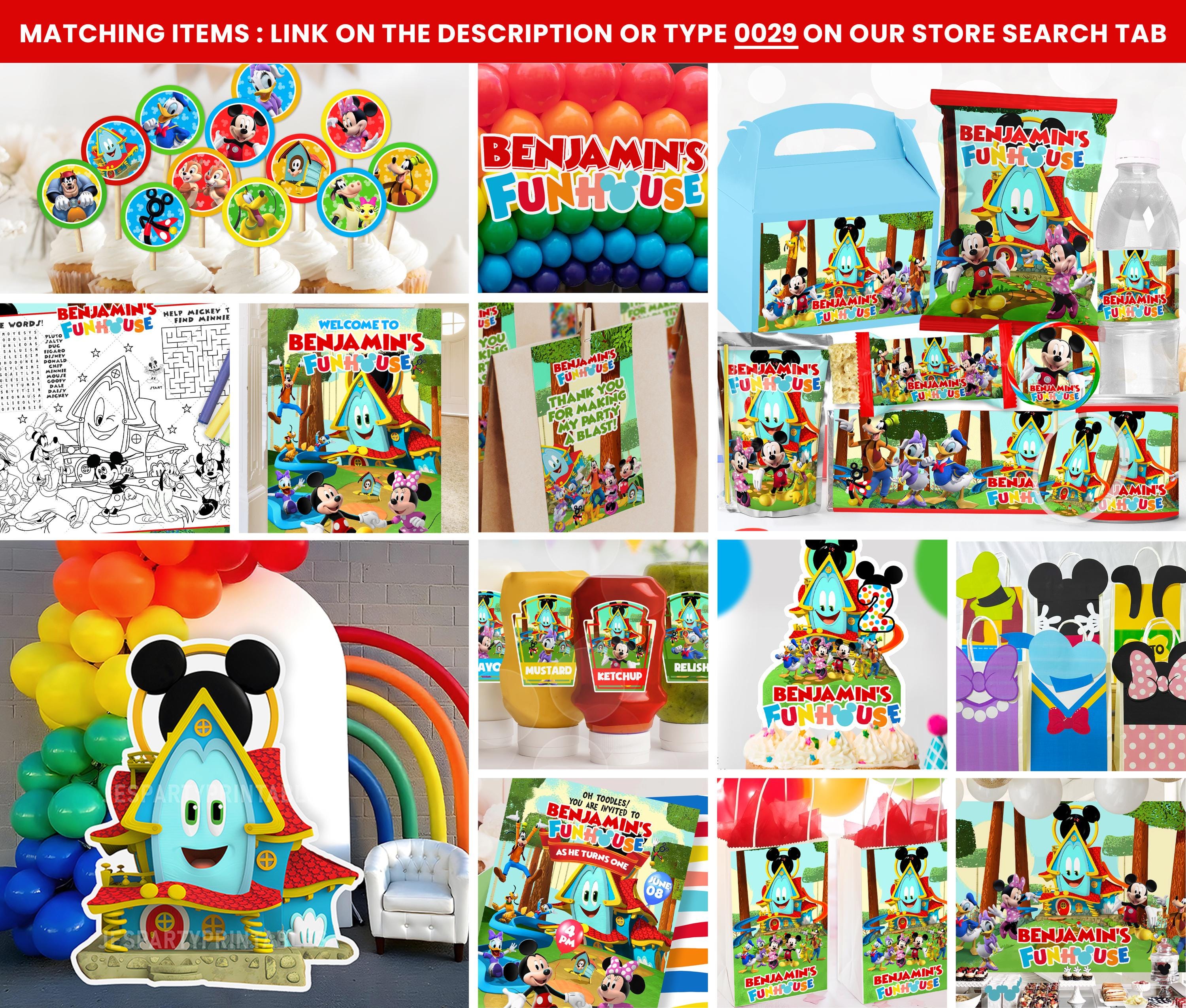 Mouse Fun House Invitation, Mouse Funhouse Digital Invitation, Mouse ...