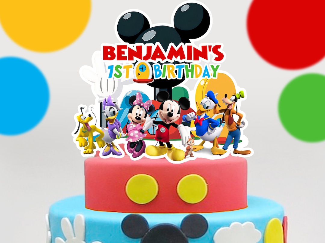 Mickey Mouse Clubhouse Cake Topper, Mouse Clubhouse Birthday Cake ...