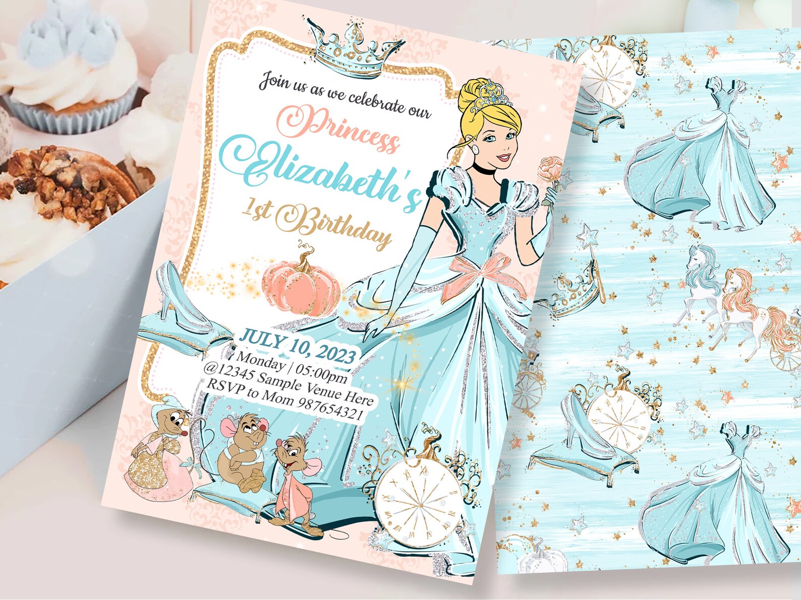 Cinderella Invitation, Cinderella E Invites, Cinderella Invitation ...