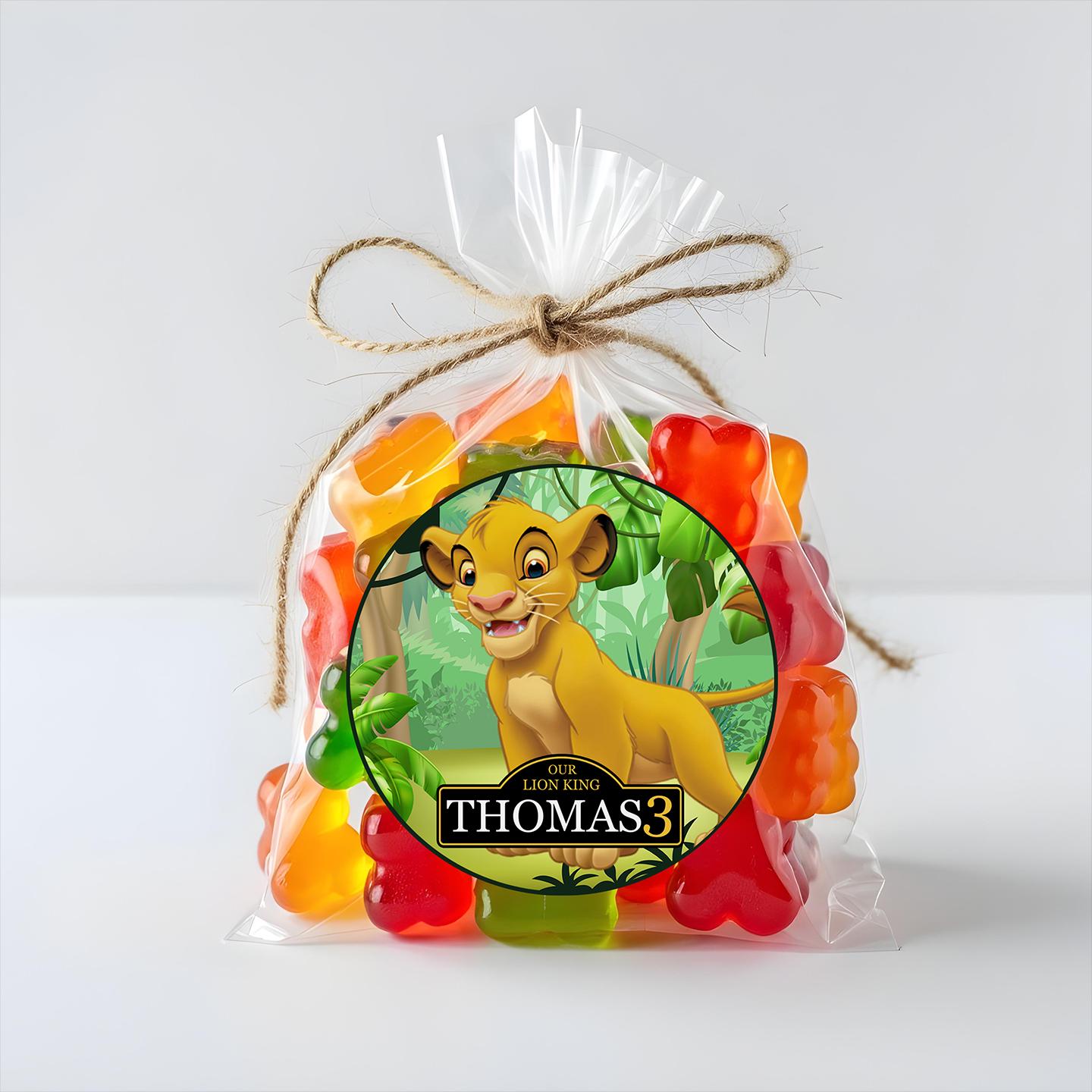 Lion King Lollipop Label, Lion King Circle Label, Lion King Lollipop ...
