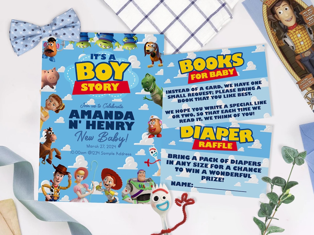 Its a Boy Story Invitation, Toy Story Invitation, Toy Story Digital ...