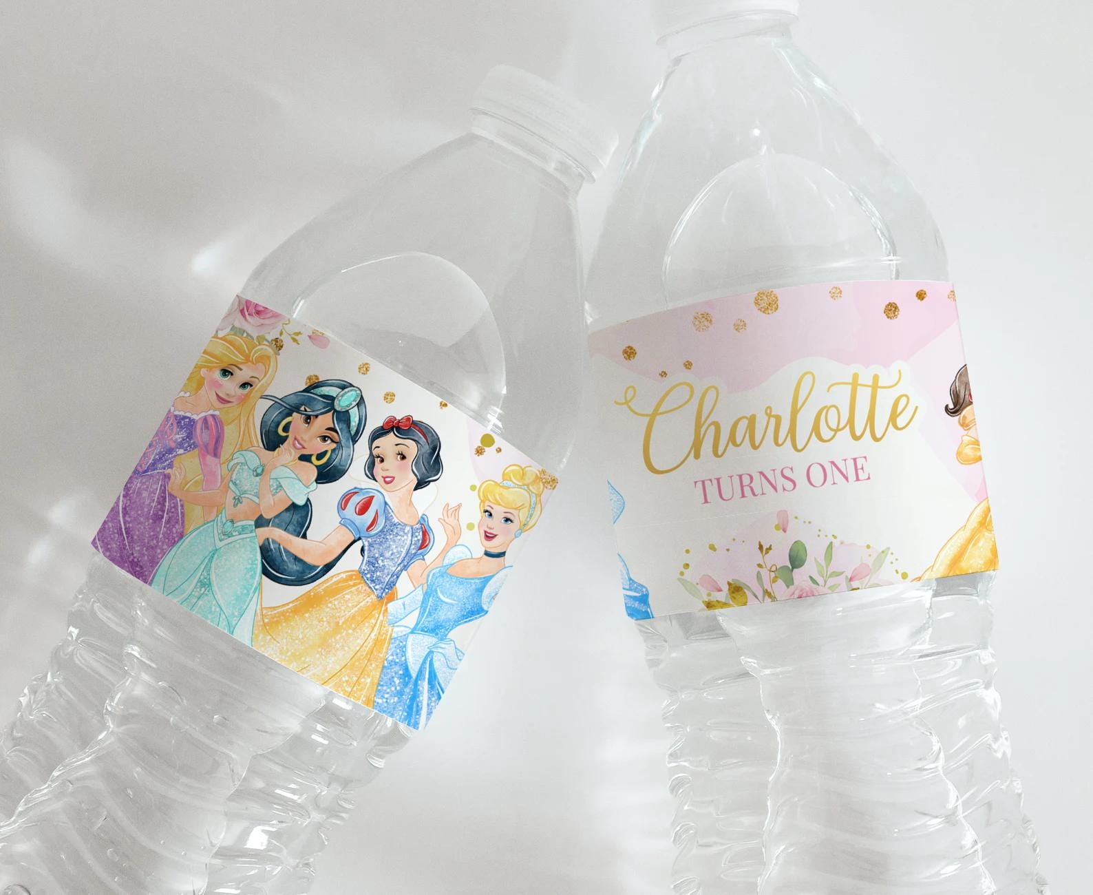 Princess Bottle Wrapper, Princess Pink Bottle Wrapper Printable ...