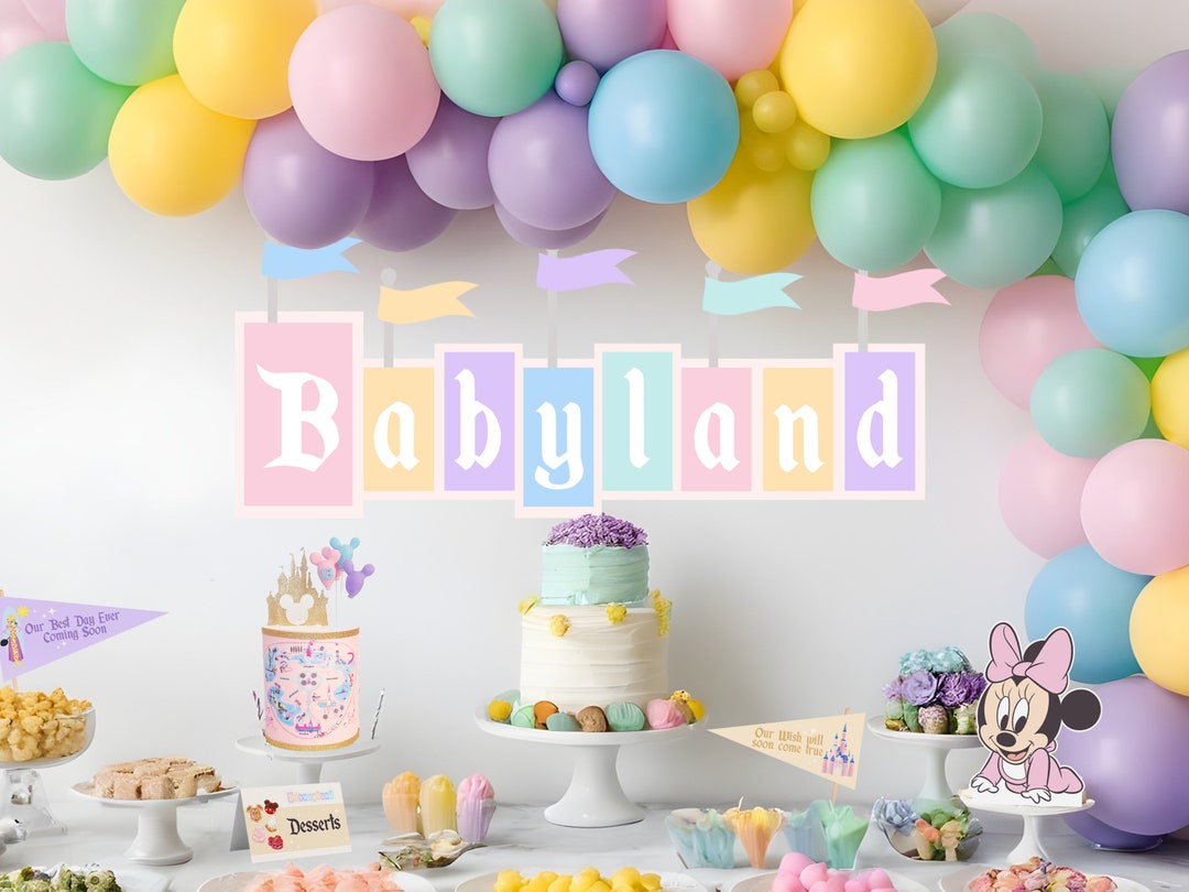 Babyland Backdrop, Babyland Clipart, Babyland Cut Out, Minnie Baby ...