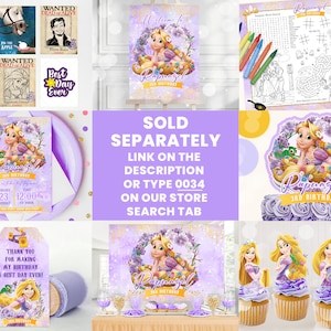 Tangled Party Package, Tangled Birthday Printables, Tangled Party Kit ...