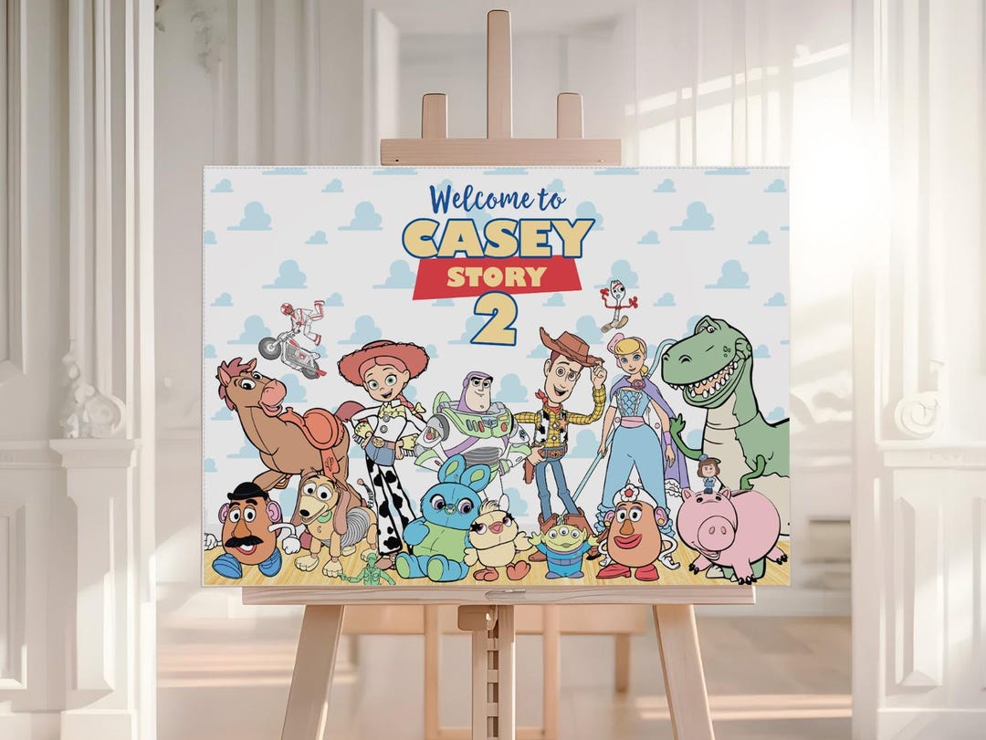 Toy Story Welcome Banner, Toy Story Welcome Board, Toy Story Printable ...