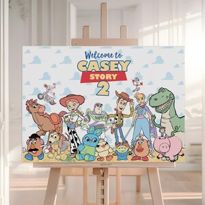 Toy Story Welcome Banner, Toy Story Welcome Board, Toy Story Printable ...