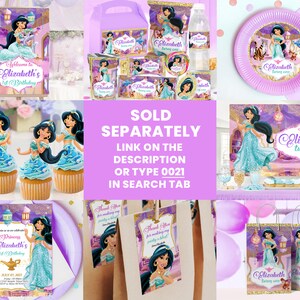 Princess Jasmine Activity Placemat, Princess Jasmine Placemat, Princess ...